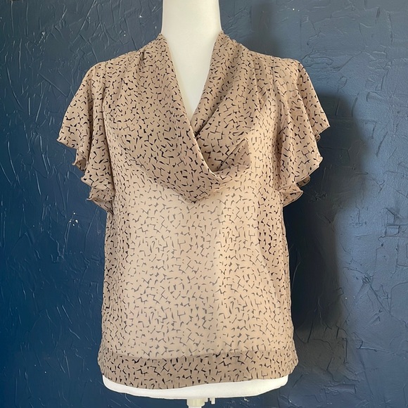 Quintessential | Tops | Vintage Flutter Sleeve Blouse | Poshmark